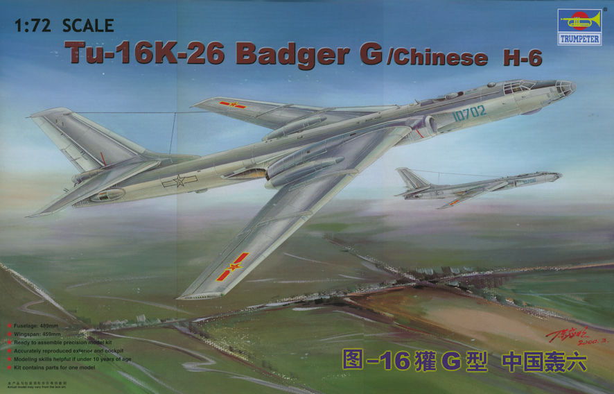 Tupolev Tu-16 (Badger-A) in 1/72 by Trumpeter – Leigh Edmonds little ...